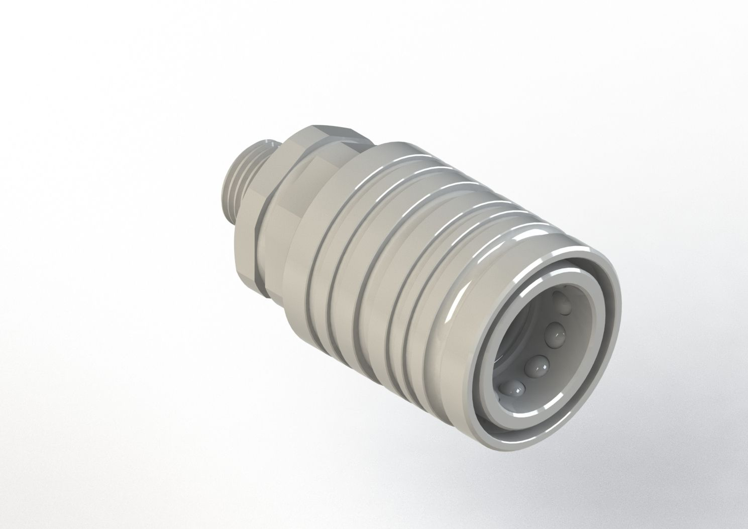 SVK socket according to ISO 7241-1A QRC-HP-19-F-18L-BT-W66 BG 4 - 18L ...